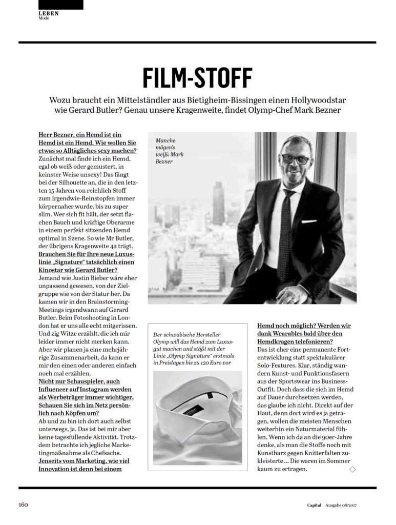 Interview: Mark Bezner, Olymp (für Capital) – SIEMS LUCKWALDT